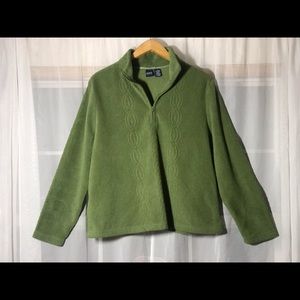 Basic Editions | Sweaters | Basic Editions Womens Quarter Zip Green ...